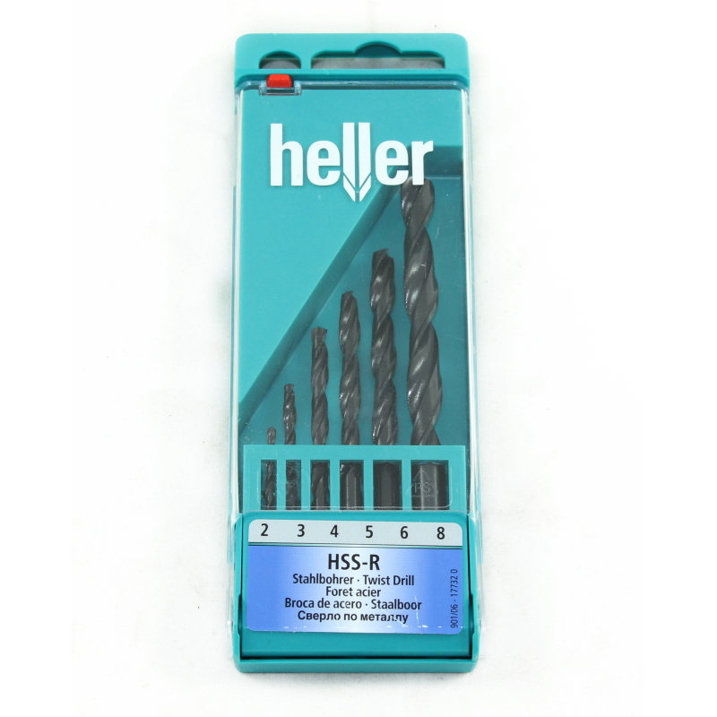 HELLER PRO 6PC HSS-R TWIST DRILL BIT SET | Mark up Wholesale