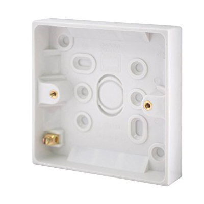 19MM 1 GANG PLASTIC SURFACE BOX | Mark up Wholesale