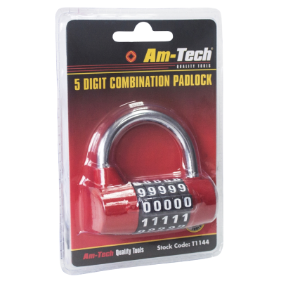 AMTECH 5 DIGIT COMBINATION PADLOCK | Mark up Wholesale