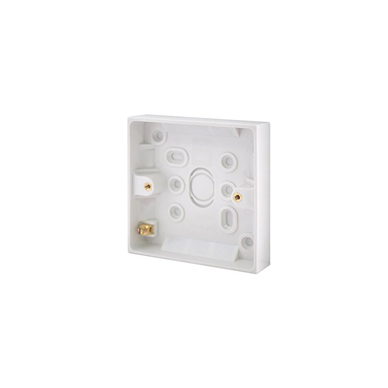 19MM 1 GANG PLASTIC SURFACE BOX | Mark up Wholesale