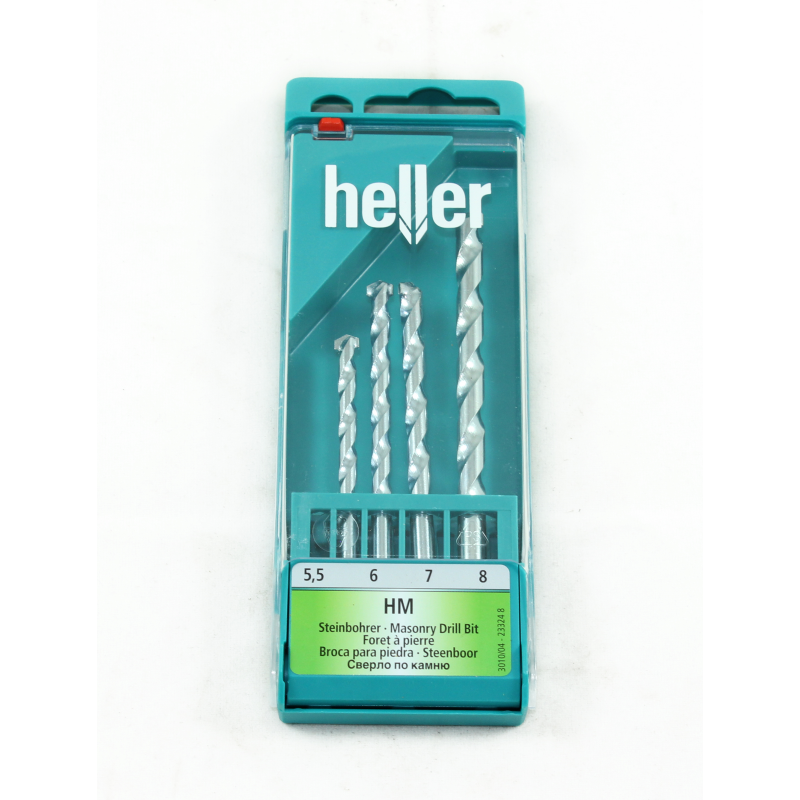 HELLER PRO 4PC MASONRY HM DRILL BIT SET | Mark up Wholesale