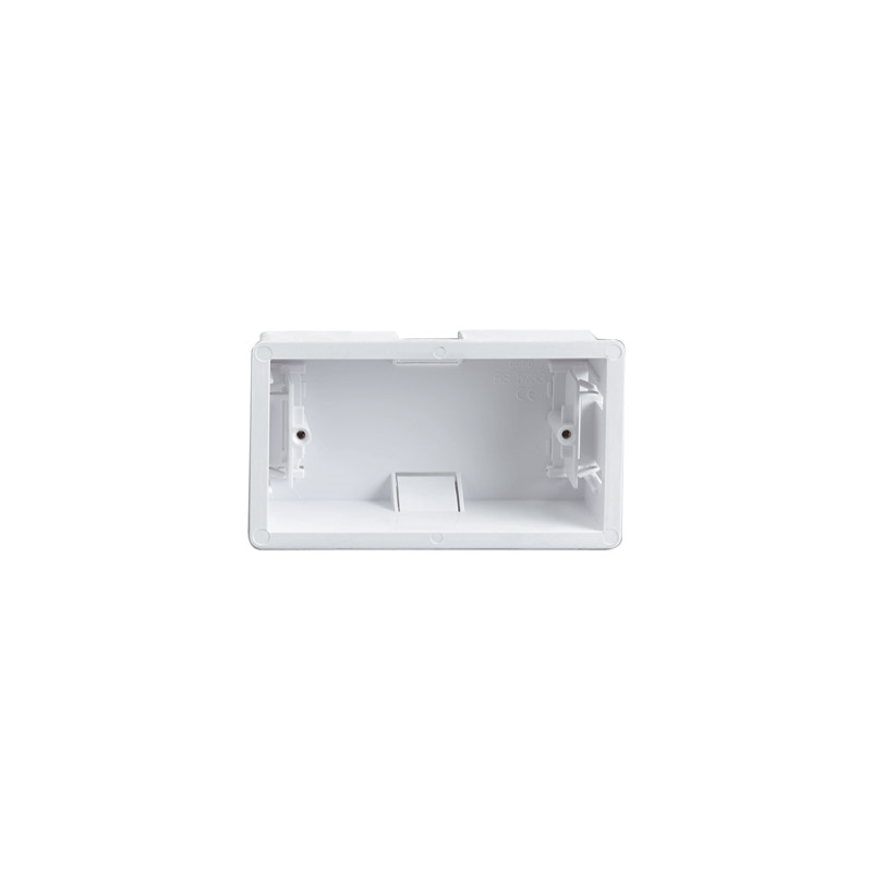 2 GANG 35MM DRY LINING PLASTIC BACK BOX- 908-01 | Mark up Wholesale