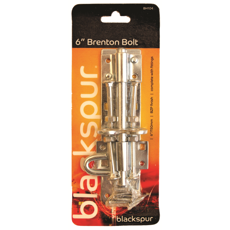 BLACKSPUR 6" HEAVY DUTY BRENTON BOLT | Mark up Wholesale