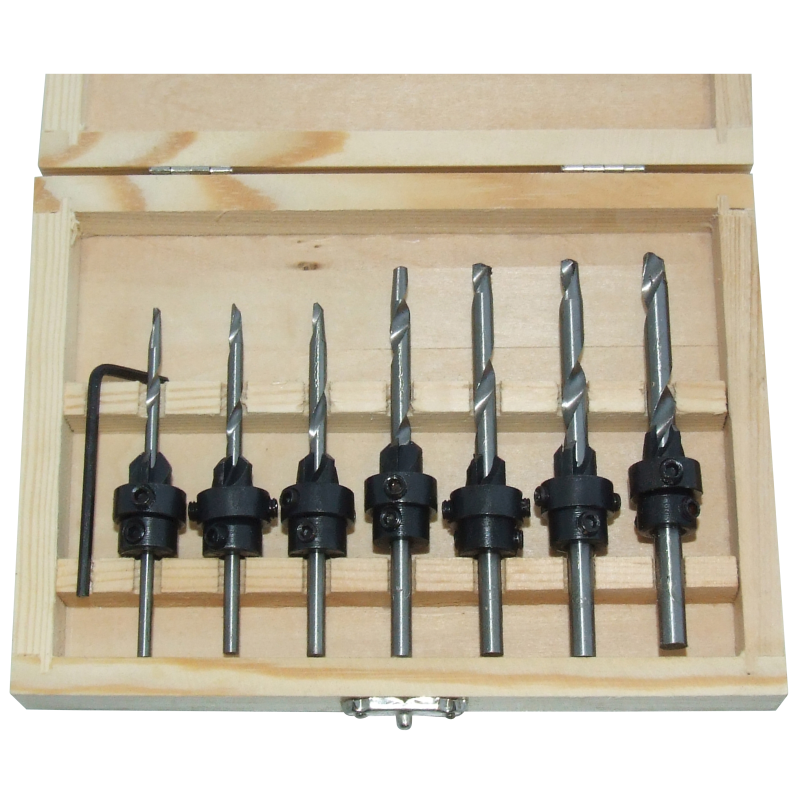 Amtech 7pc Tapered Drill And Countersink Bit Set Mark Up Wholesale