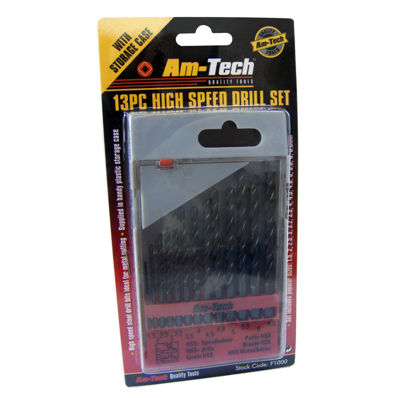 AMTECH 13PC HSS DRILL BIT SET | Mark up Wholesale