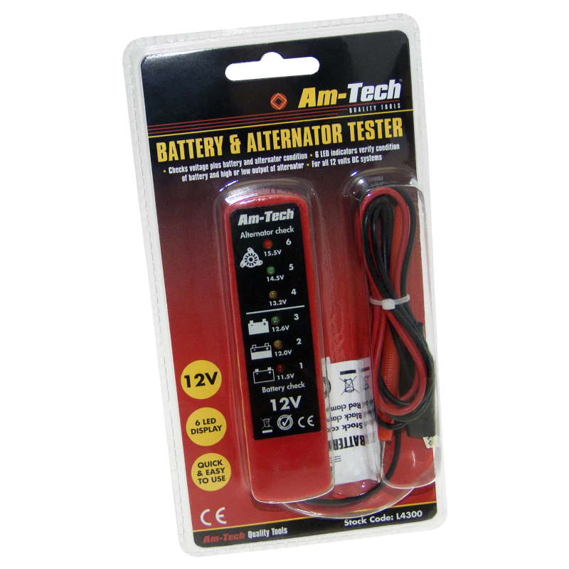 AMTECH BATTERY & ALTERNATOR TESTER | Mark up Wholesale