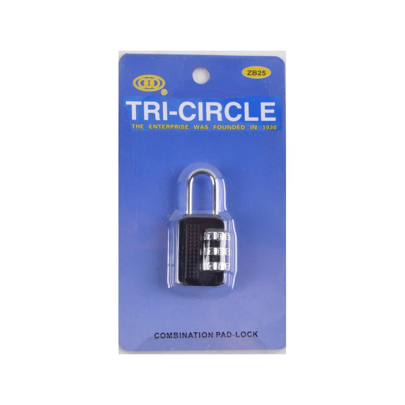 MARKUP 25MM COMBINATION TRI-CIRCLE PADLOCK | Mark up Wholesale