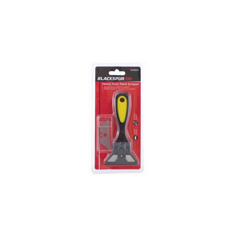 Blackspur Heavy Duty Paint Scraper With 3 Spare Blades | Mark up Wholesale