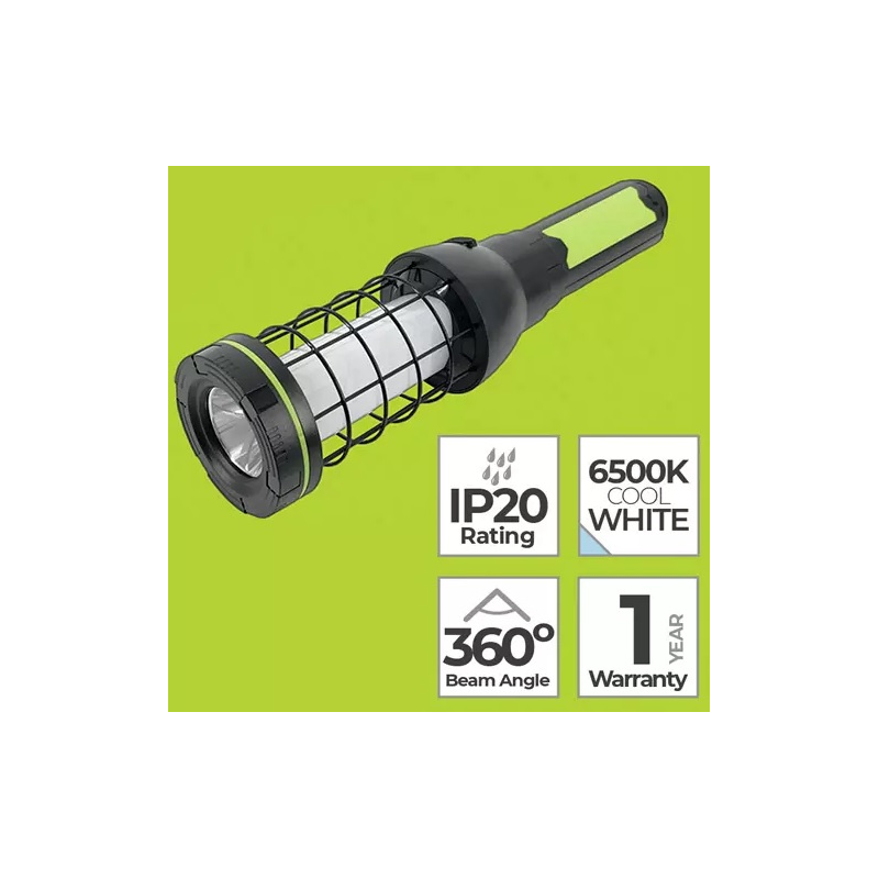Luceco Cage Rechargeable Worklight 600Lm | Mark up Wholesale