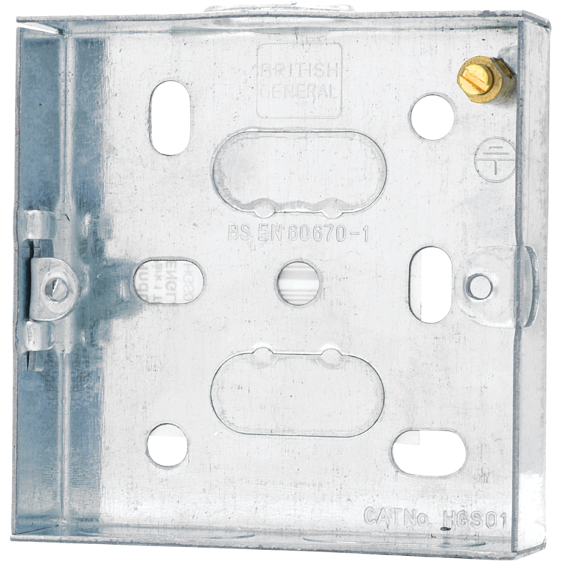 Bg 16Mm 1 Gang Metal Back Box | Mark up Wholesale